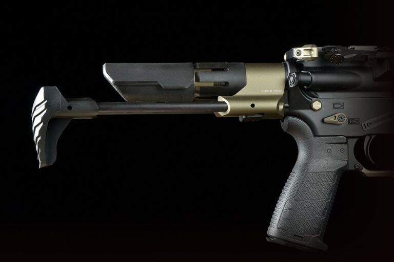 SI-VIPER-PDW-FDE - Strike Industries PDW Stock - FDE - AR15Discounts