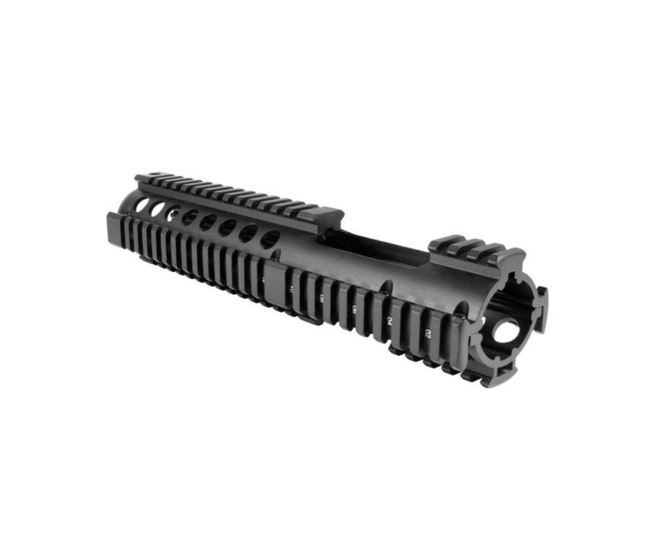 AIM Sports Inc AR Carbine Length 2-Piece Quad Rail w/ Extended Rail