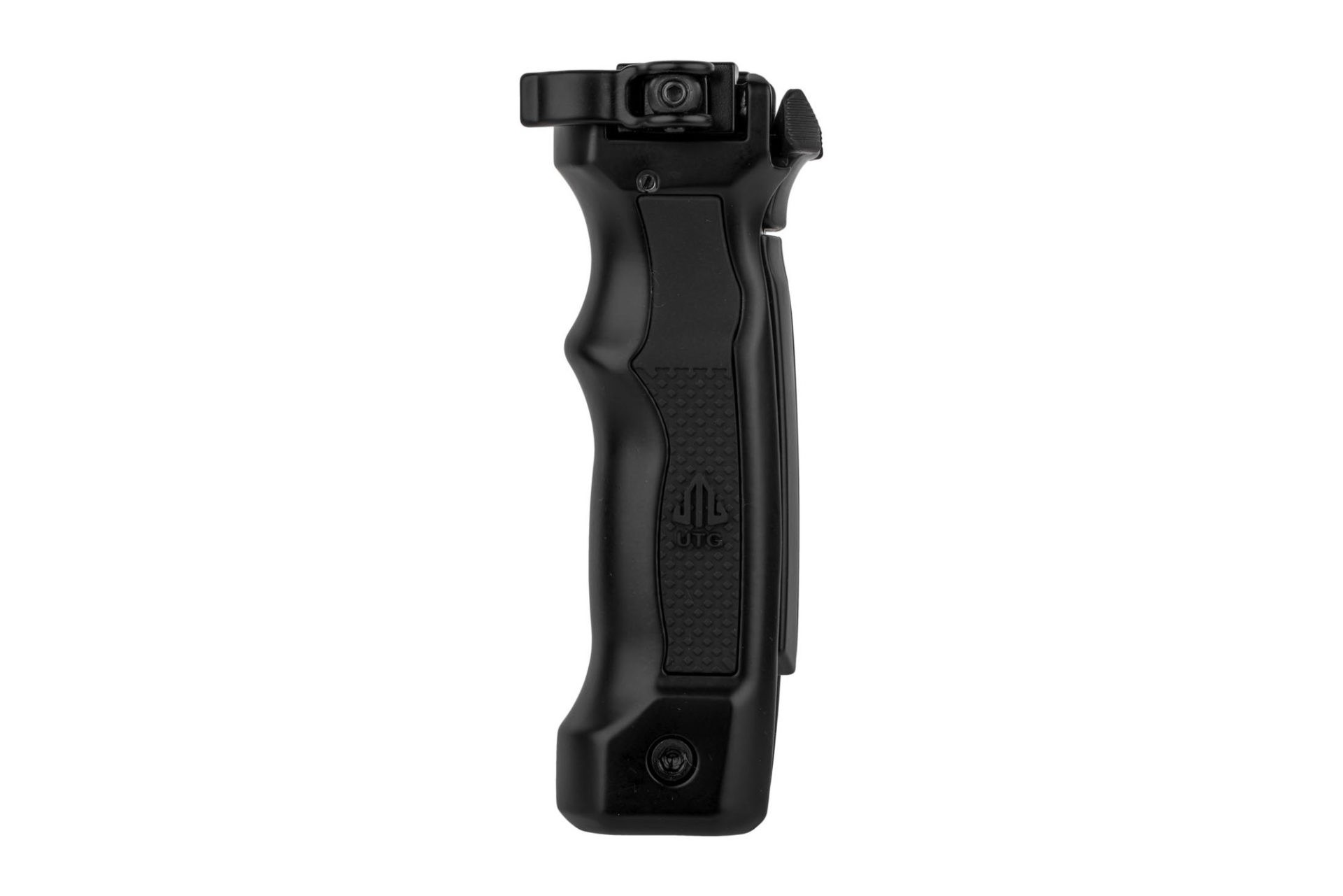 UTG D Grip with Ambi. Quick Release Deployable Bipod, Black - AR15Discounts