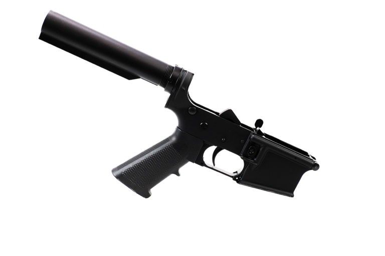- Anderson No Logo Complete Lower Receiver - No Stock - AR15Discounts