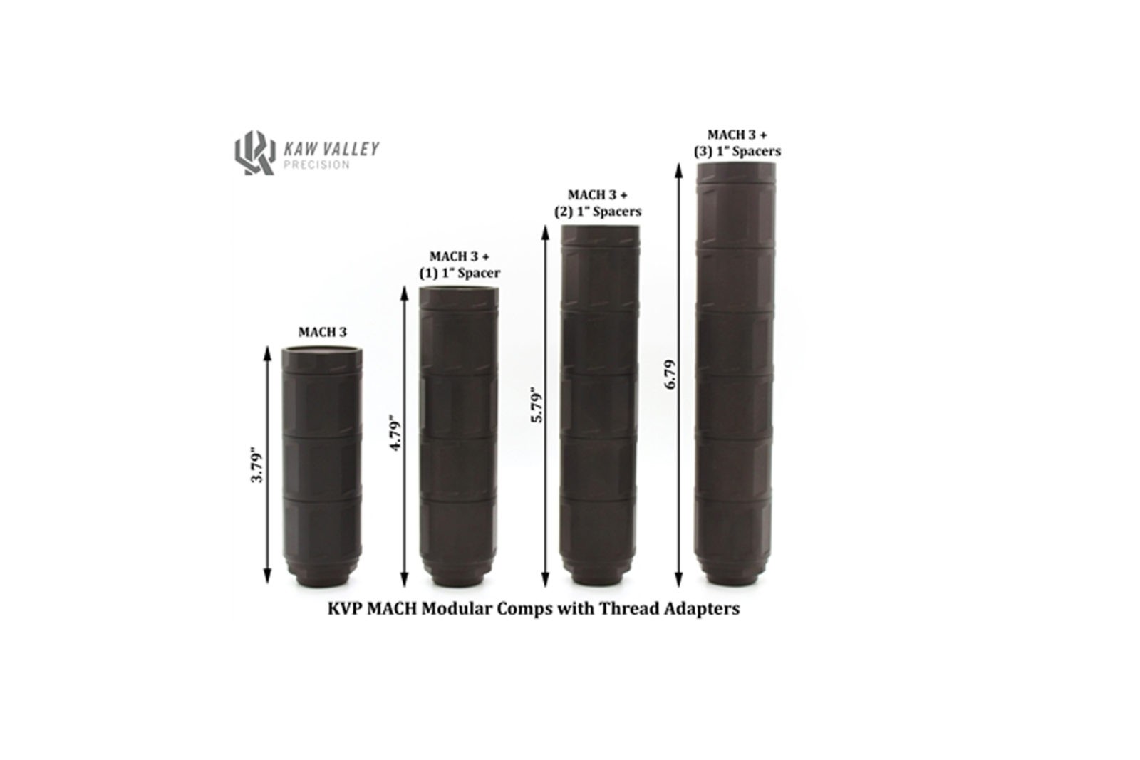 Kaw Valley Precision MACH 3 Modular Linear Comp Body - AR15Discounts