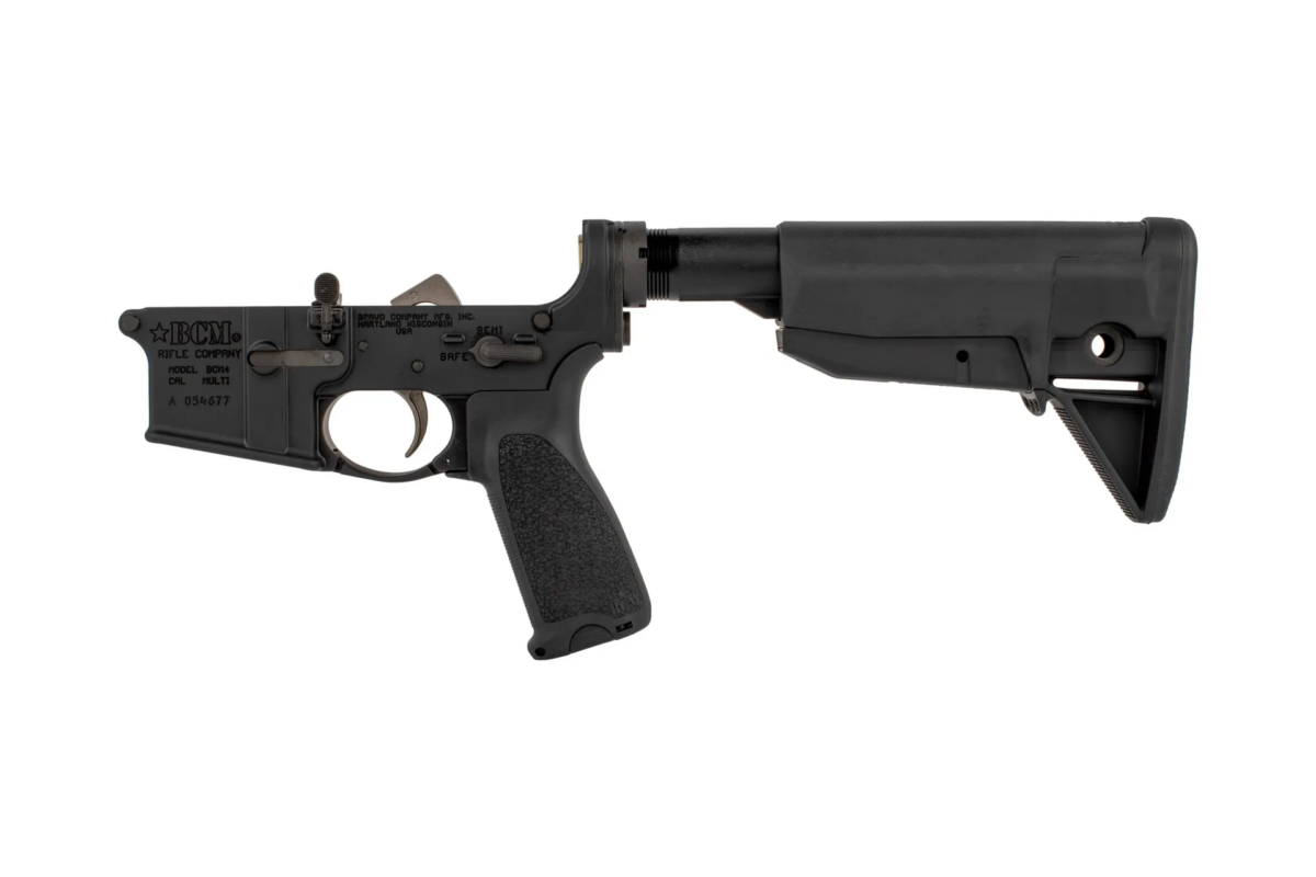 LRG-STK-MOD-0-BLK - Bravo Company Manufacturing Complete AR-15 Lower ...