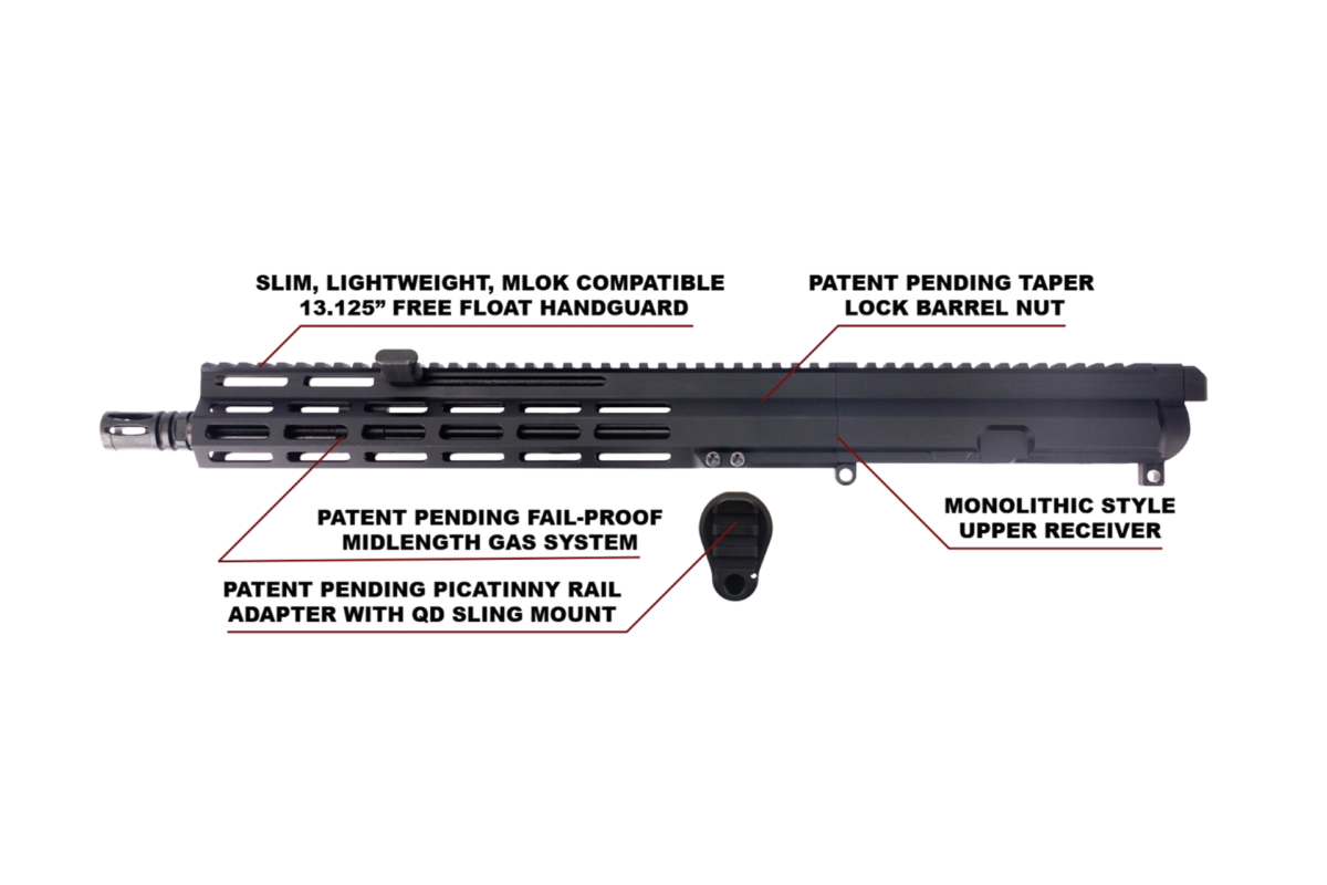 - Foxtrot Mike FM-15 GEN 2 13.9" Front Charging .223 Wylde Midlength AR ...