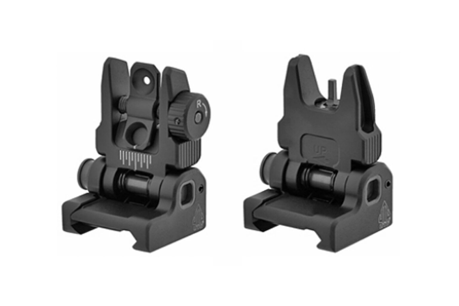 - UTG ACCU-SYNC Spring-Loaded AR15 Flip-up Sight Set - AR15Discounts