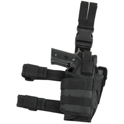 - VISM Right handed Drop Leg Tactical Holster - Black - AR15Discounts