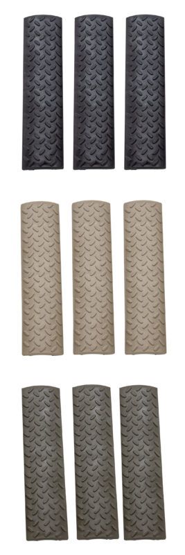 - Ergo Diamond Plate Full-Long Rail Covers 3PK - AR15Discounts