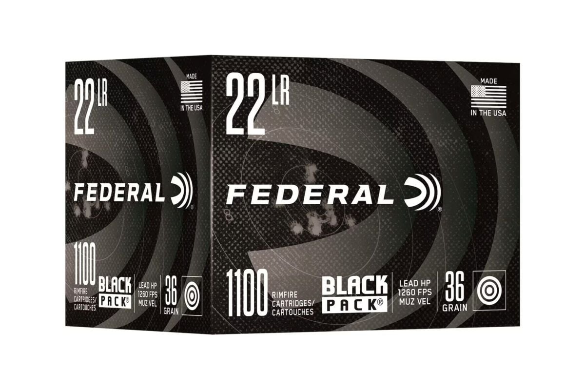 36BF1100 - Federal Black Pack 22LR 36gr Lead Hollow Point Ammo ...