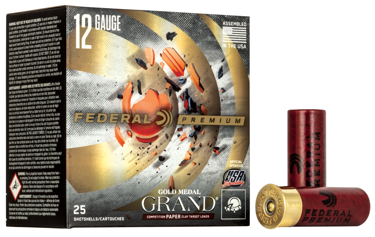 GMT1718 - Federal GMT1718 Premium Gold Medal Grand Paper 12 Gauge 2.75 ...