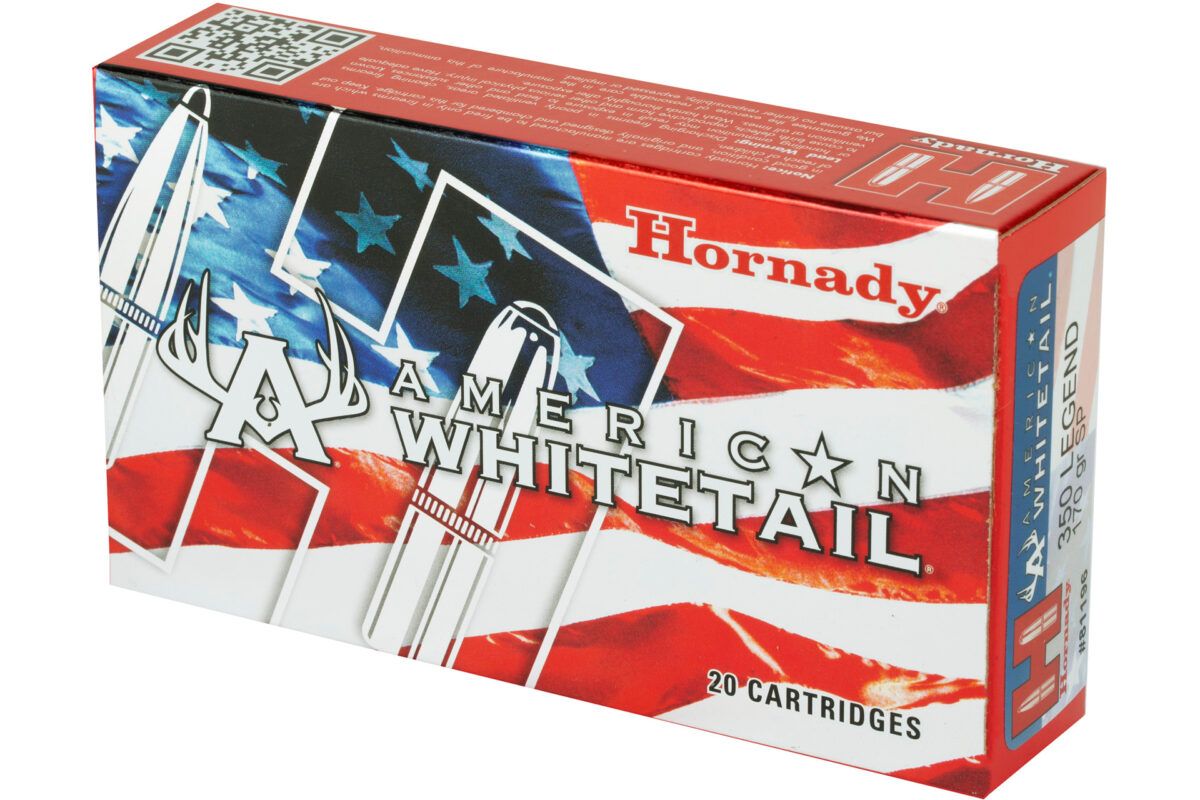 - Hornady American Whitetail 350 Legend 170 Grain InterLock Rifle Ammo ...