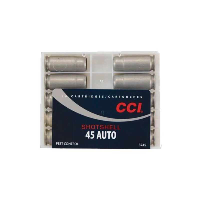 - CCI Shotshell .45 ACP #9 Shot 120gr 1100fps Ammunition Handgun Ammo ...