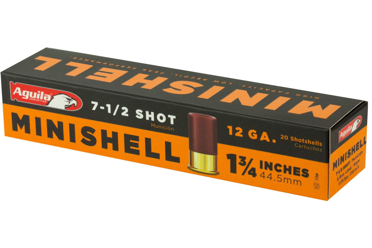 1C128968 - AGUILA MINI SHELL 12GA 7.5 Shotgun Ammo - 20 Rounds ...