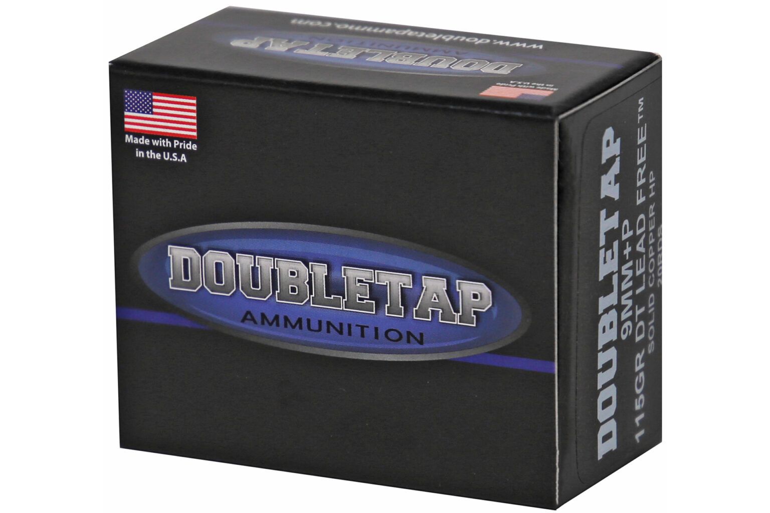 DBT9MM115X - DoubleTap Ammunition Lead Free 9MM+P 115Gr Solid Copper ...