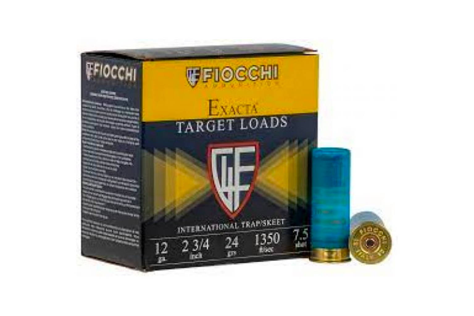 - Fiocchi Exacta International Trap & Skeet 12 Gauge 2-3/4" #7.5 ...