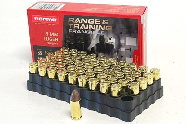 - Norma 9mm Luger - 65gr - Frangible - Norma Range & Training Handgun ...