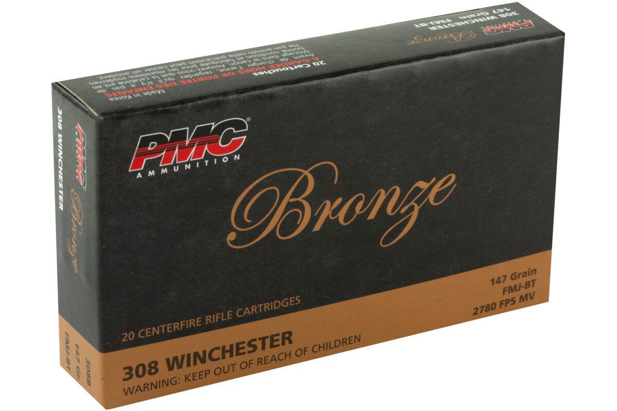 308B - PMC 308B Bronze 308 Winchester 147 Grain Full Metal Jacket Rifle ...