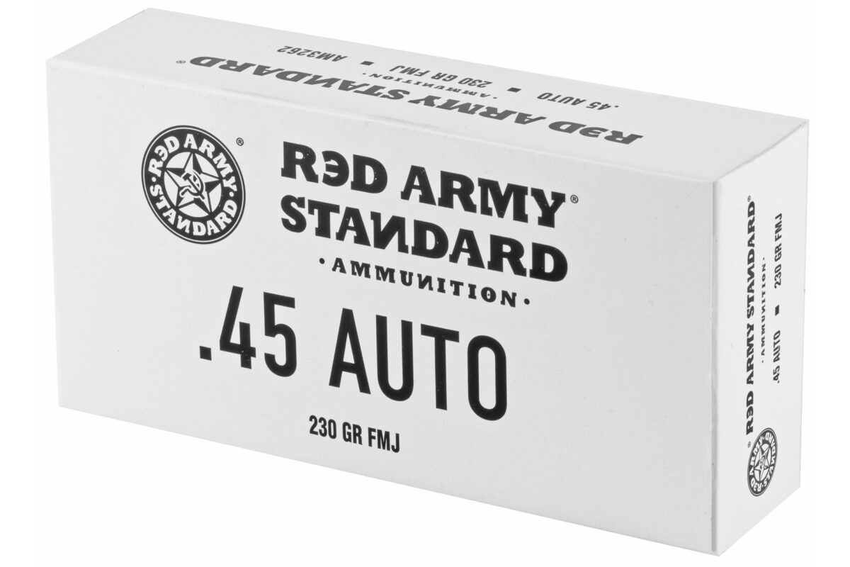 - RED ARMY STANDARD 45ACP 230GR FMJ Handgun Ammo - 50 Rounds ...