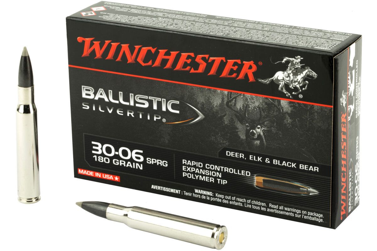 WNSBST3006B - Winchester Ammunition Ballistic Silvertip 30-06 180 Grain Rifle Ammo - 20 Rounds ...