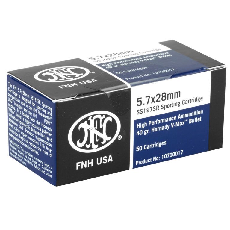 SS197SR - Federal SS197SR FN 5.7x28mm 40 gr V-Max 50 B Rifle Ammo - 50 ...