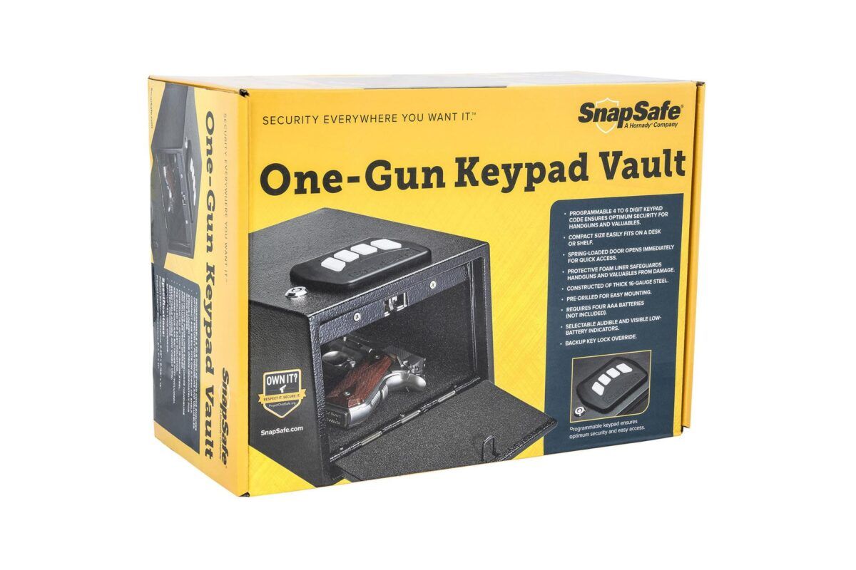 75433 - Hornady Snapsafe One-Gun Keypad Vault - AR15Discounts