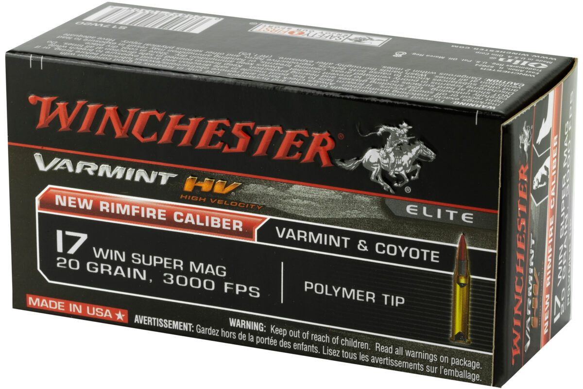 WNS17W20 - Winchester Ammunition Varmint HV 17WSM 20 Grain Polymer Tip ...
