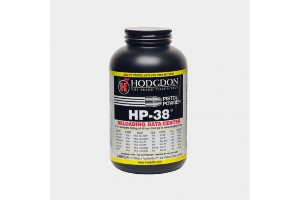 749-013-223 - Hodgdon HP38 Pistol Powder - 8lb - AR15Discounts