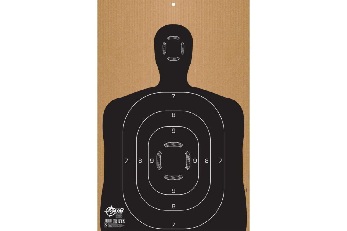 - Allen Ez Aim Silhouette Target B27, Corrugated, 23 X 35 - AR15Discounts