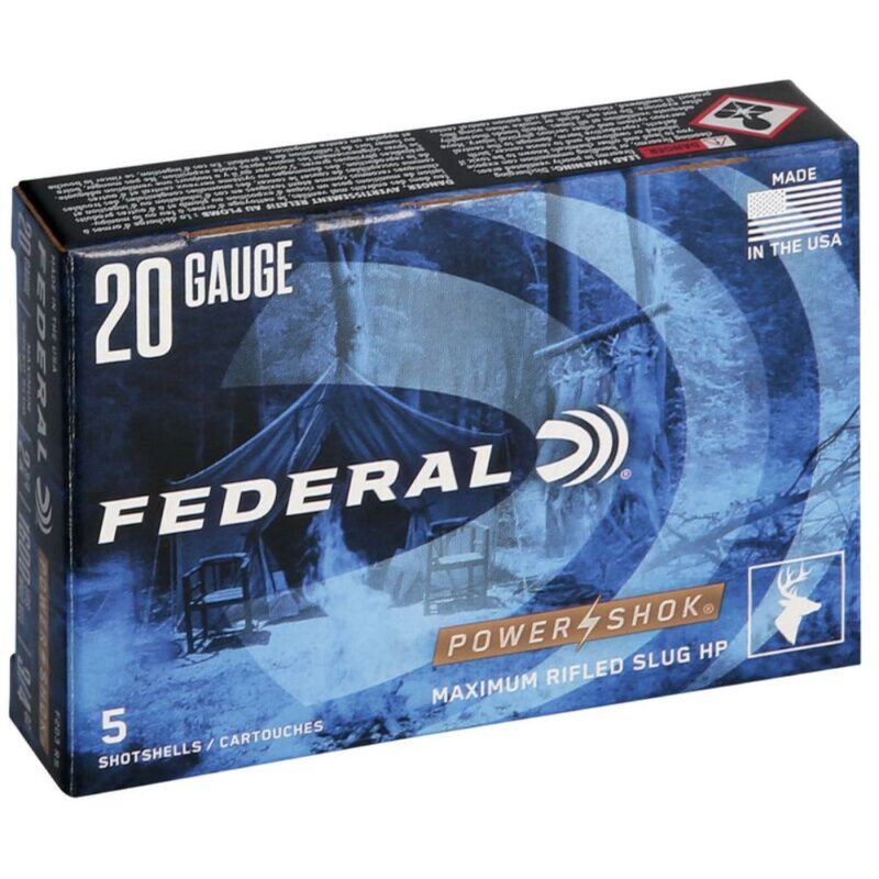 65643 - Federal Ammunition F203RS Power-Shok 20 Gauge 2.75" 3/4 oz/328 ...