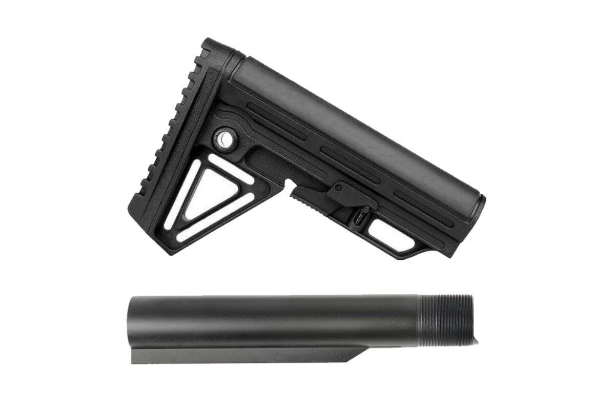 TBA03-PT - Trinity Force Alpha Stock - Black W/ Buffer Tube - AR15Discounts