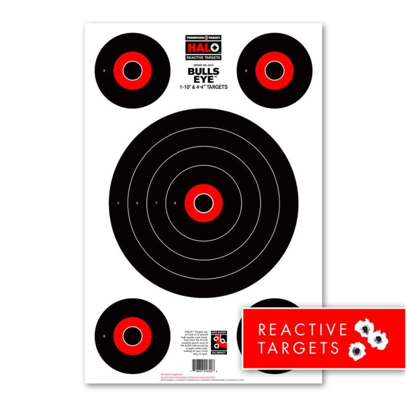 - Thompson HALO Bullseye 10" & 4" Targets - Reactive Splatter 12.5"x19 ...