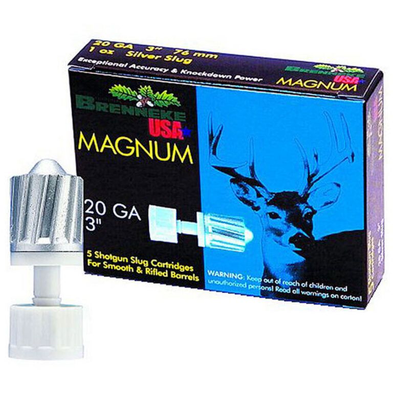 SL203M - Brenneke SL203M Magnum 20 Gauge 3" 1 oz/437 gr 1476 fps Slug ...