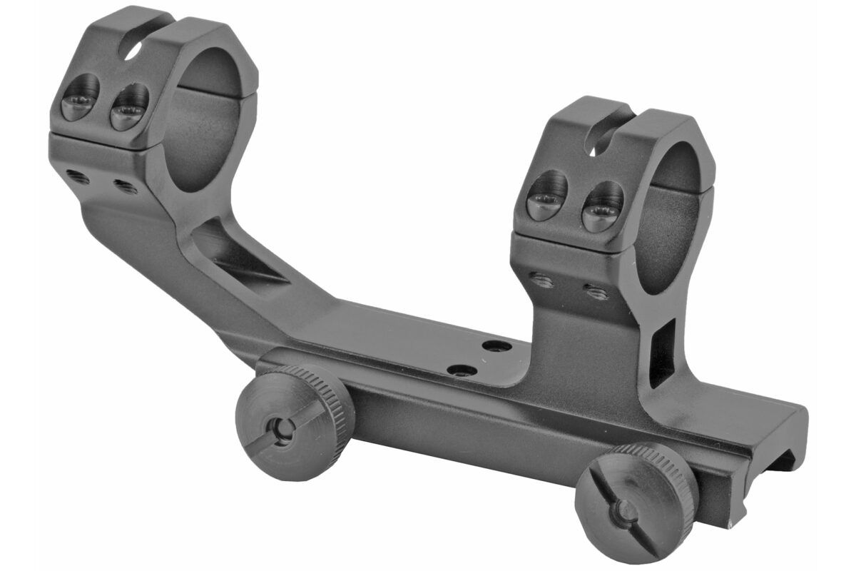 WV48376 - Weaver Riser 1" High Integral Rail - Black - AR15Discounts