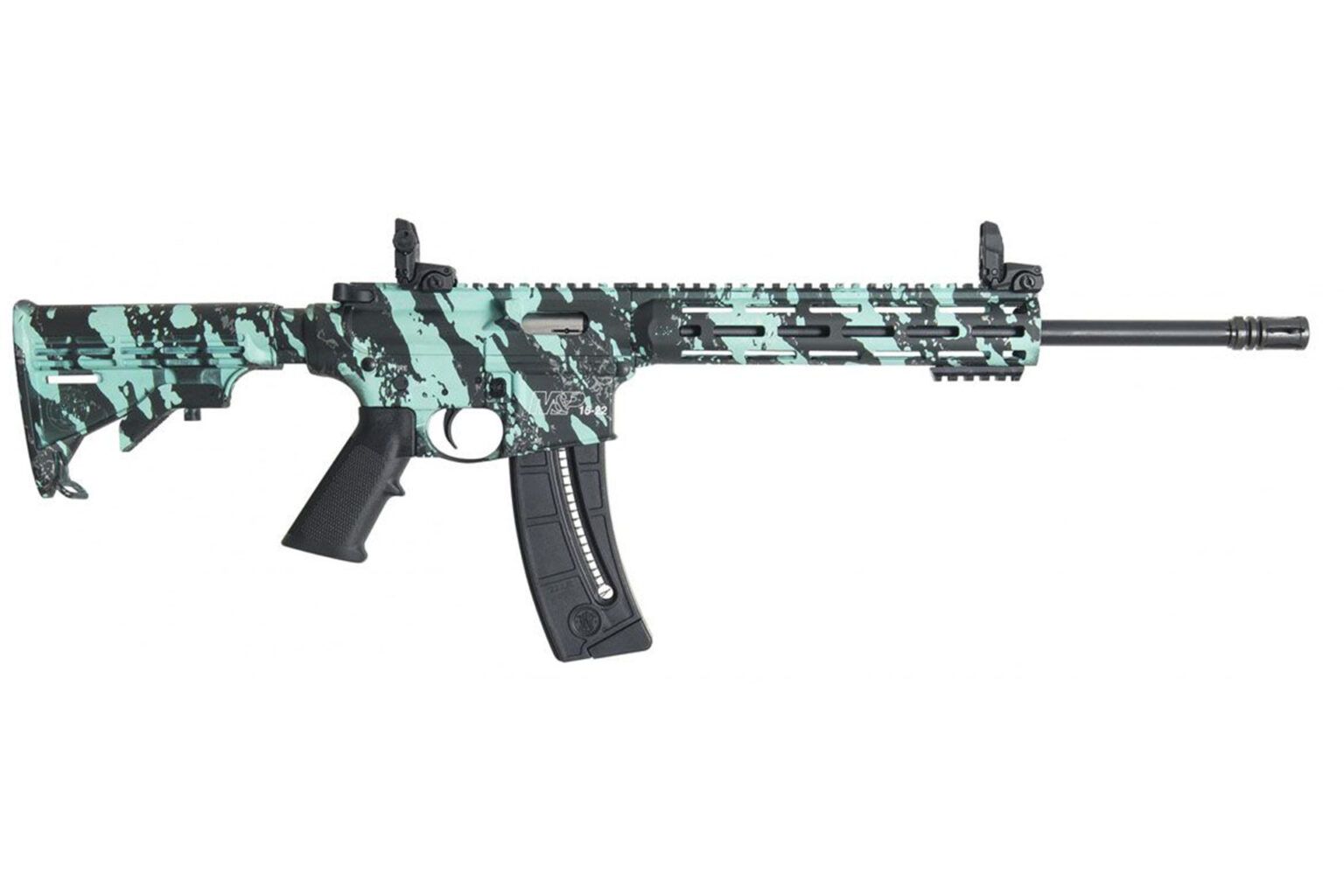 - Smith & Wesson M&P15-22 Sport Robin Egg Blue 22 Long Rifle Semi Auto ...