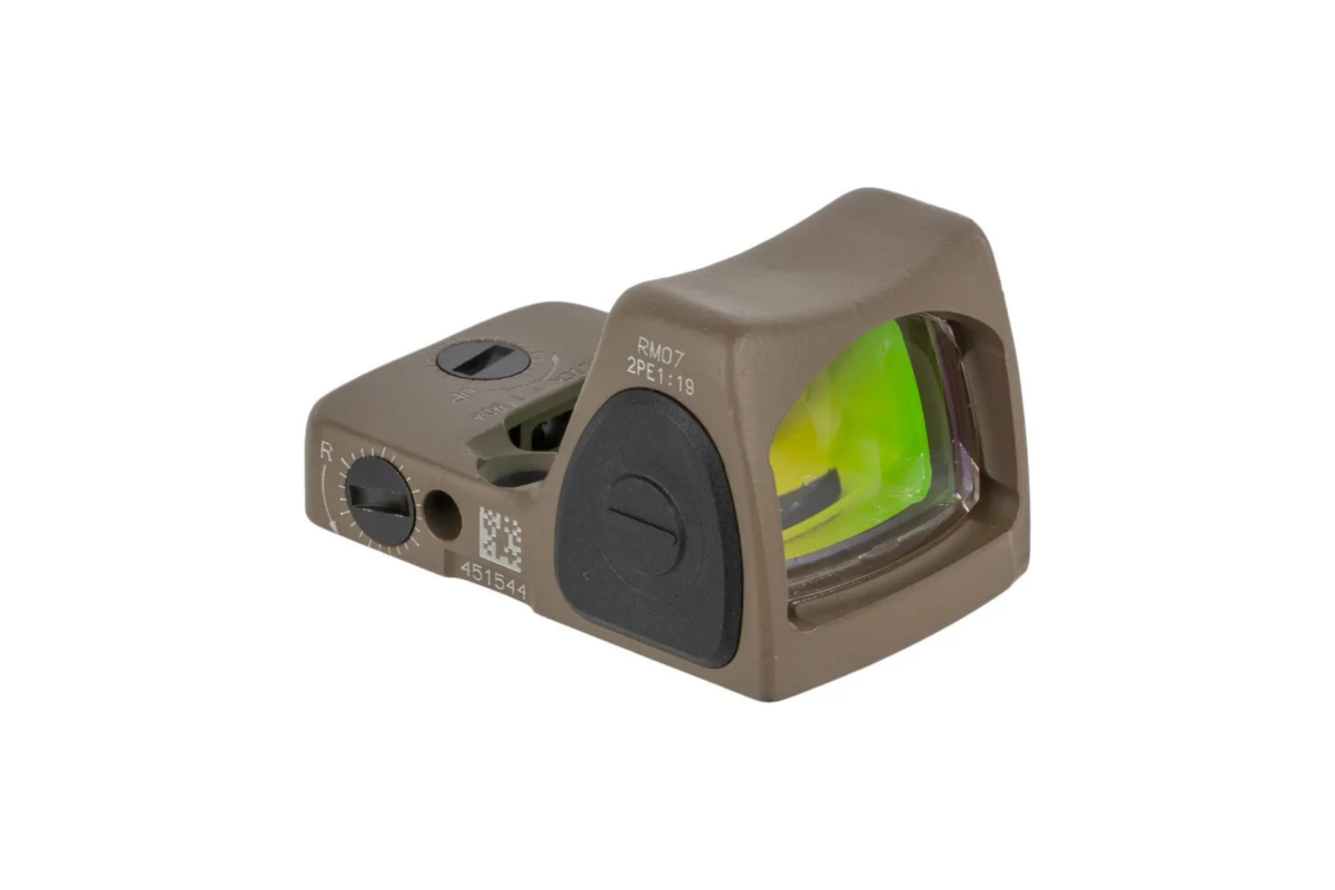 - Trijicon RMR Type 2 Adjustable LED Reflex Sight - 6.5 MOA - FDE ...