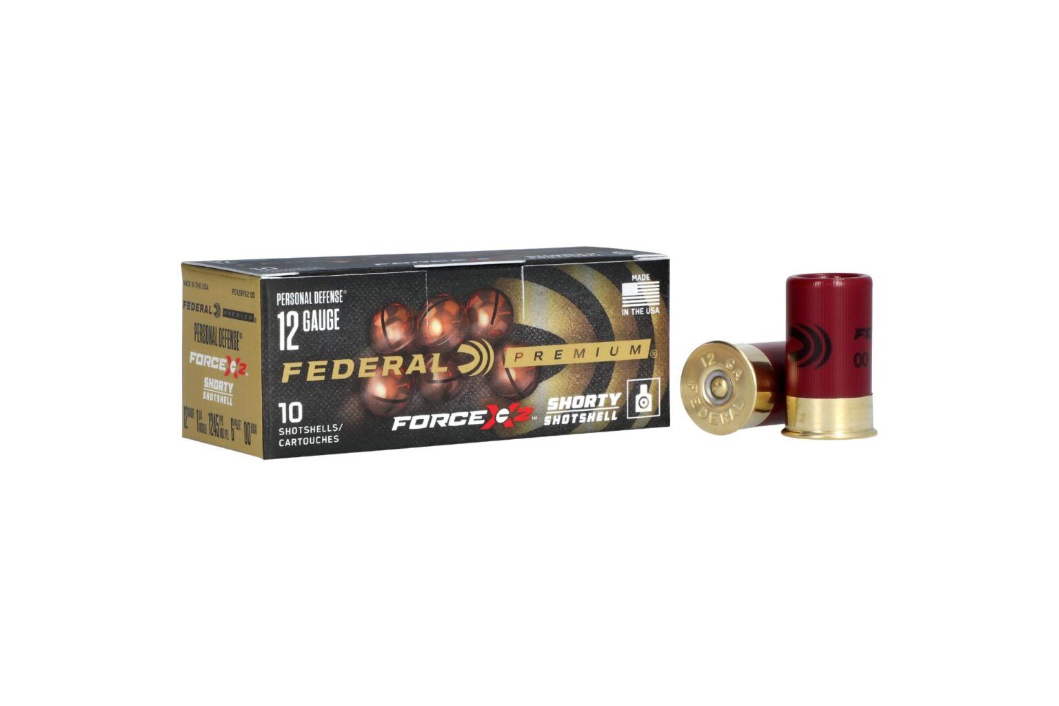 PD129FX2 00 - Federal Premium Force X2 12 Gauge 1.75" 00 Buck Buckshot ...