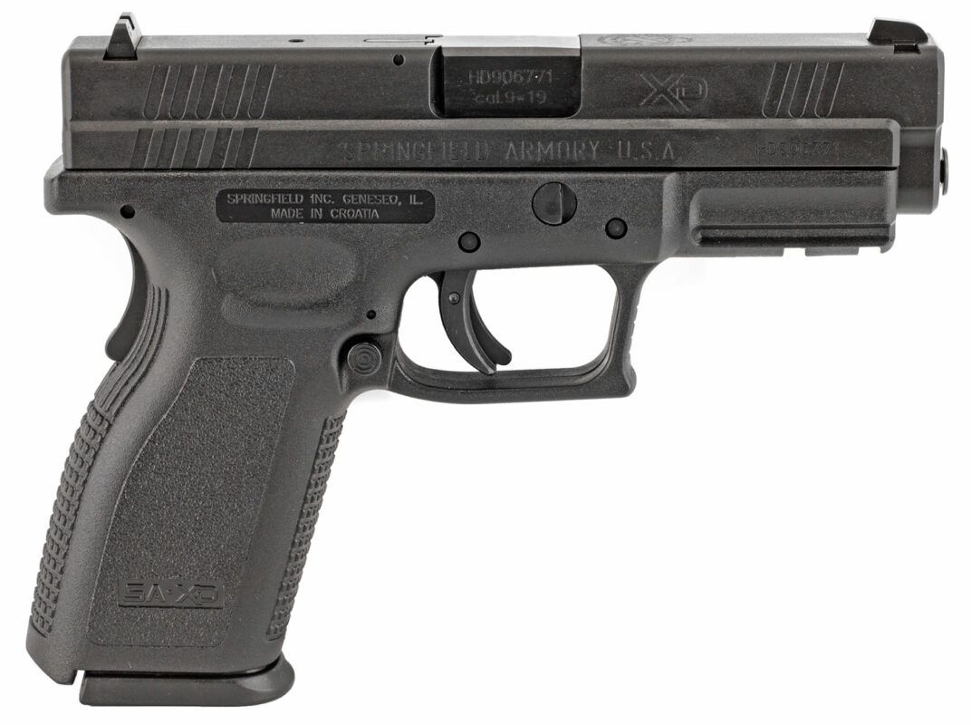 XD9101 - Springfield XD9 Striker Fired Full Size 9MM 4" Barrel - Black ...