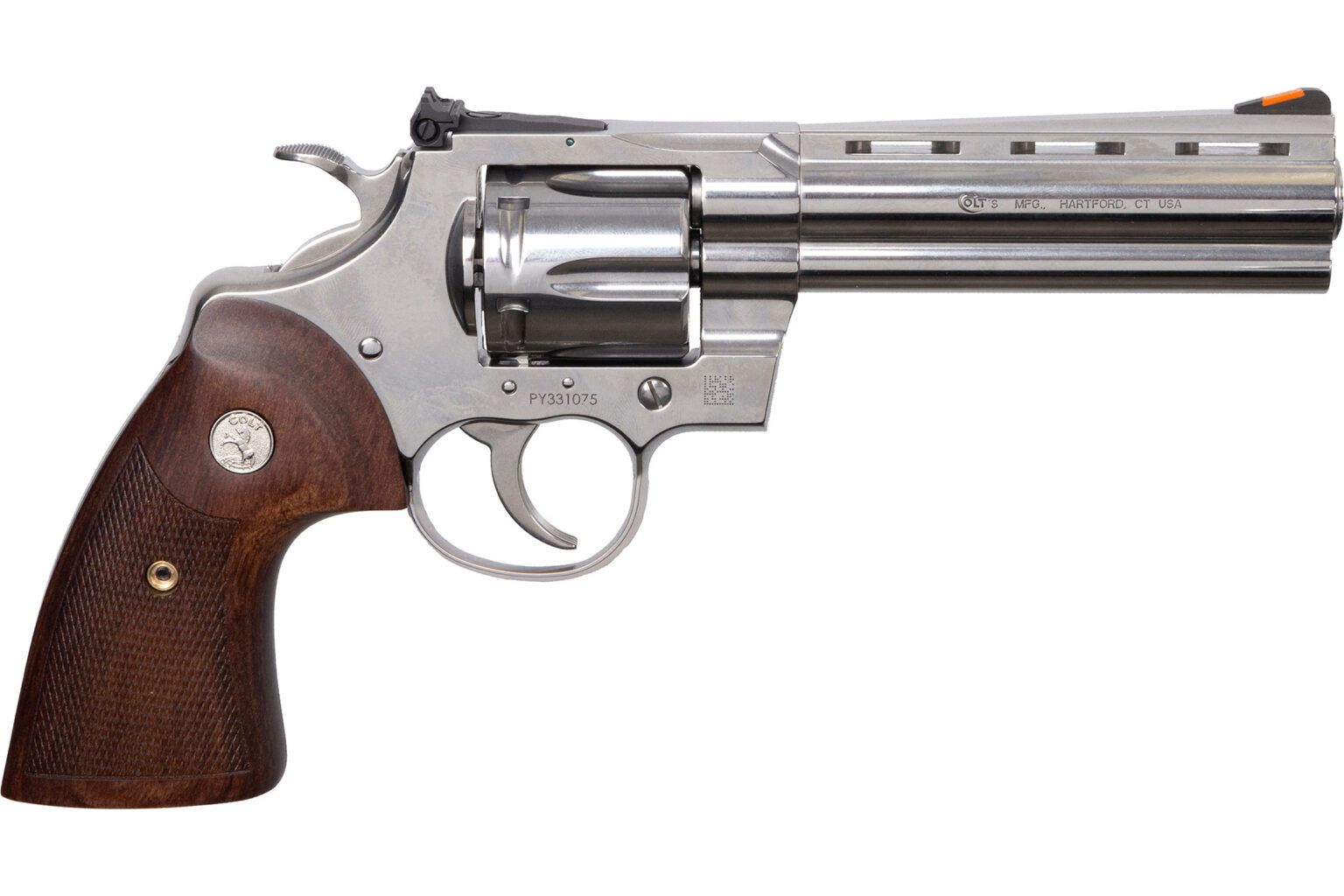 PYTHON-SP5WTS - Colt Python 357 Magnum 5in Stainless Revolver - 6 ...