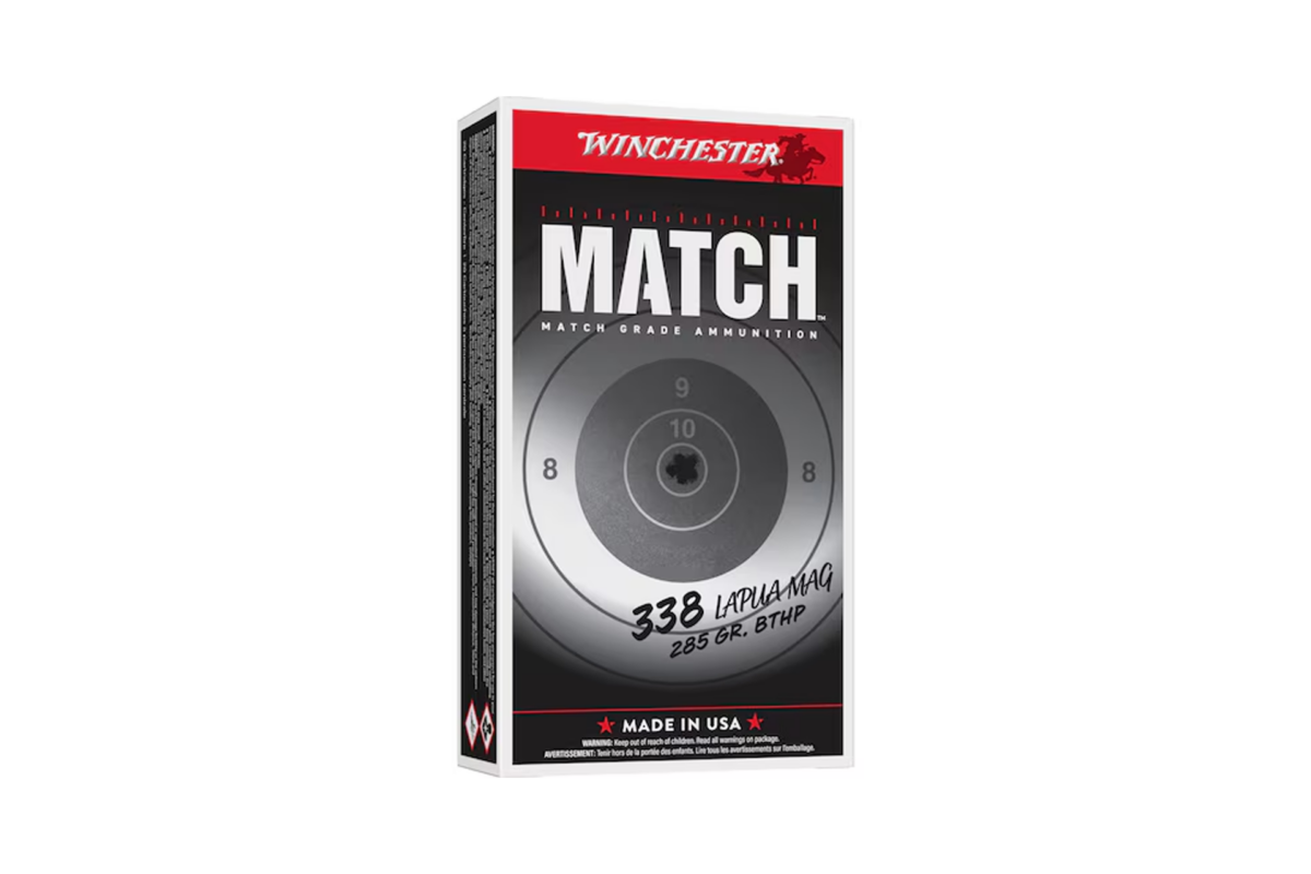 S338LM2 - Winchester Match 338 Lapua Magnum 285 Grain Hollow Point Boat ...
