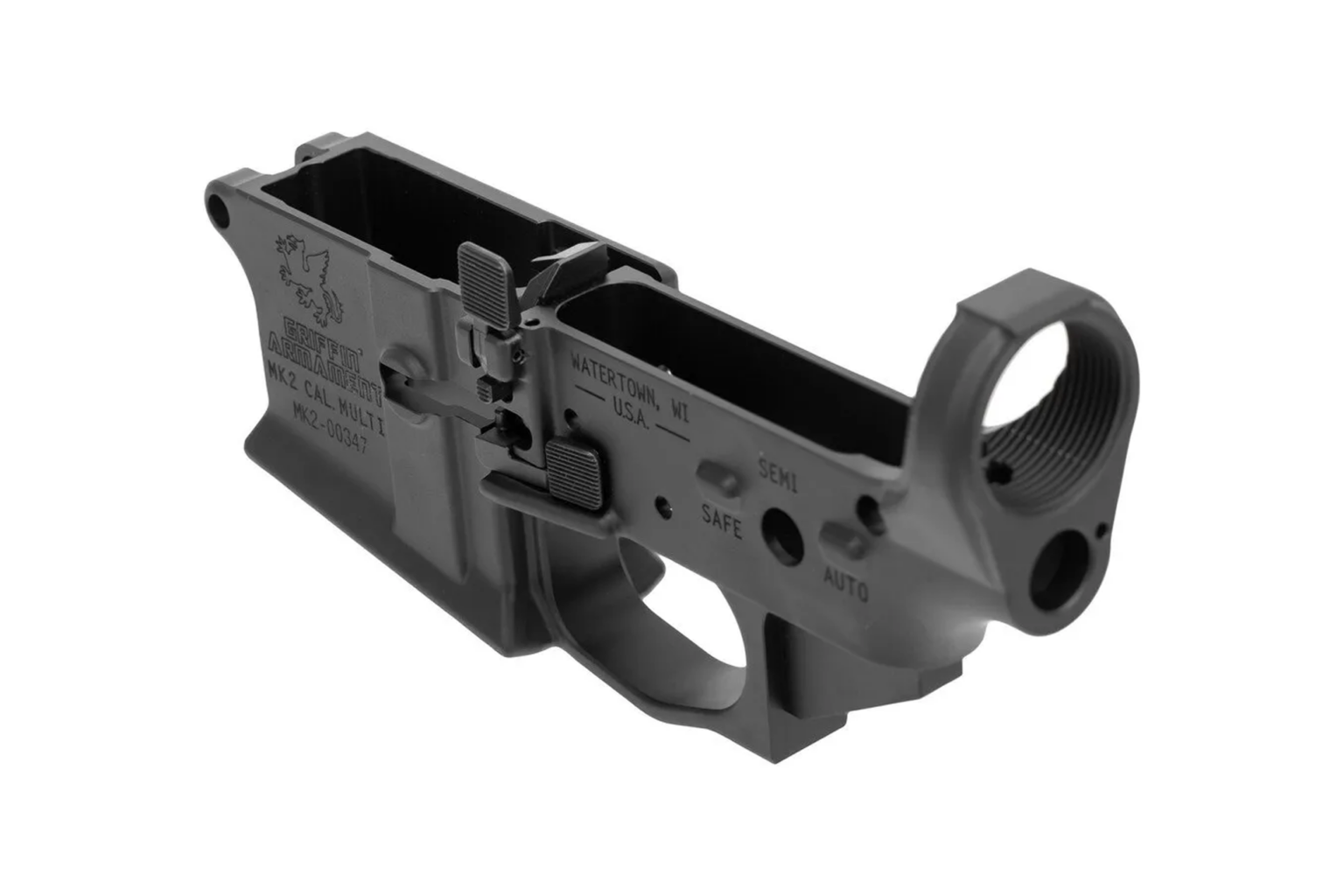 MK2AL - Griffin Armament MK2 AR-15 Ambidextrous Stripped Lower Receiver ...