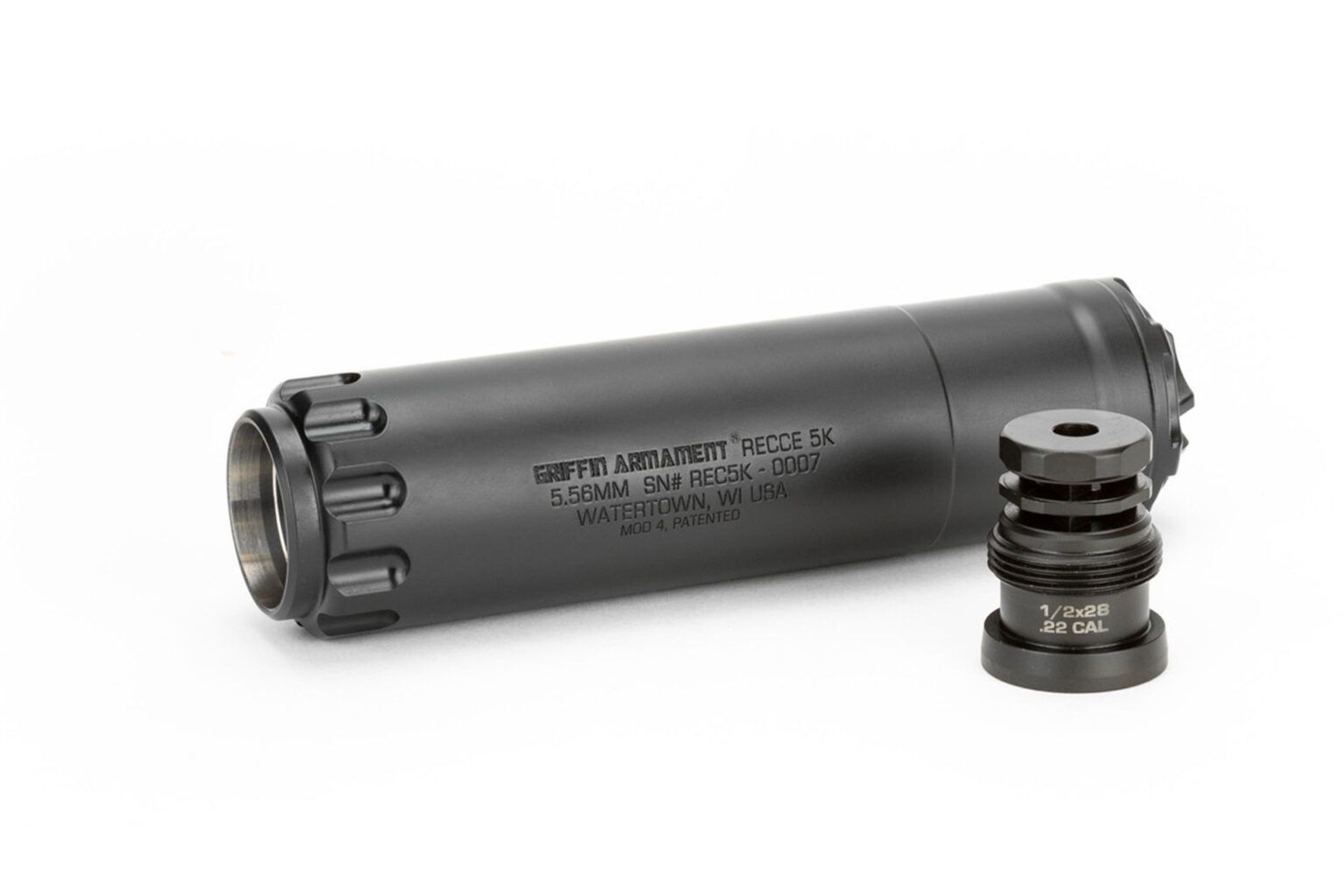 GAREC5K-W - Griffin Recce 5 K Taper Mount 5.56 Suppressor - AR15Discounts