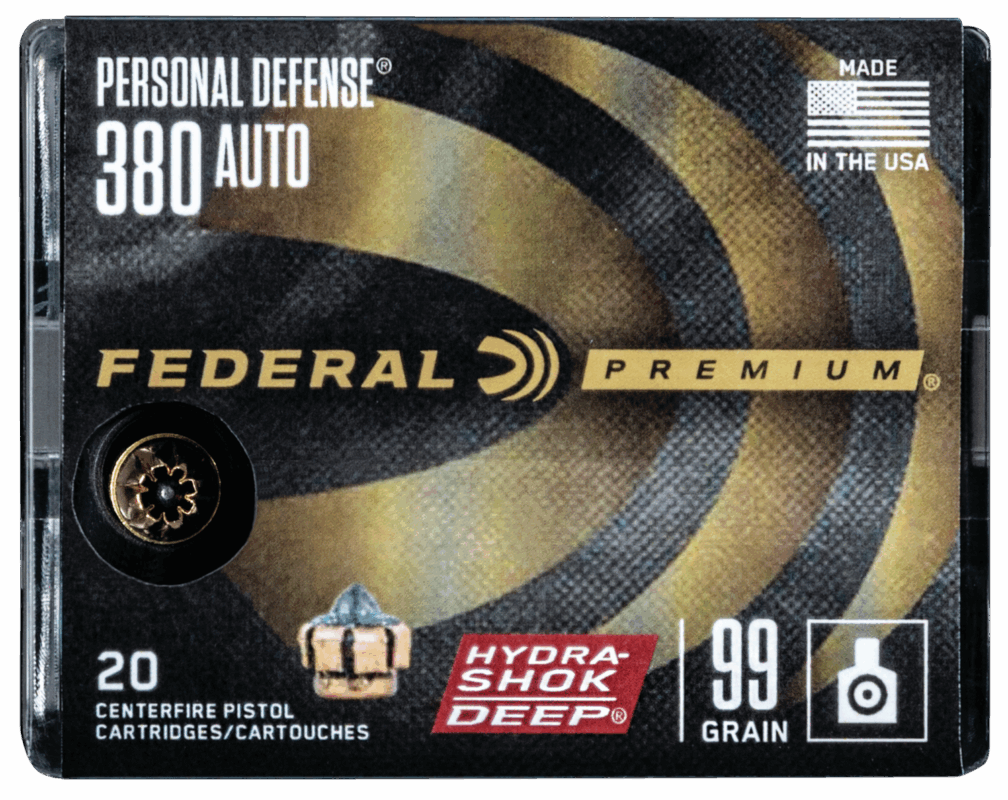 - Federal Ammunition 380 AUTO 99GR HYDRA-SHOK DEEP HP Centerfire ...