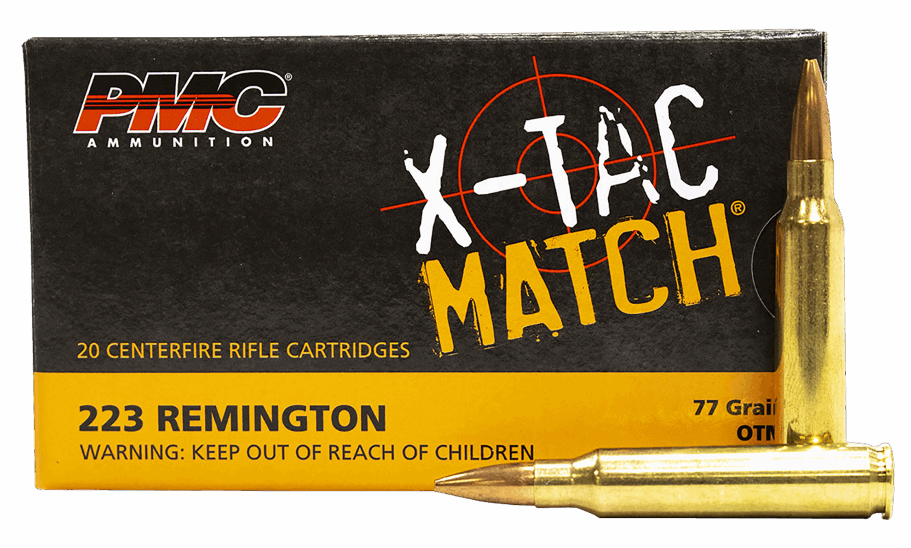 223XM - PMC X-TAC MATCH .223 Rem. 77 Grain Sierra OTM Match-Kings Bullet 223XM Rifle Ammo - 20 ...