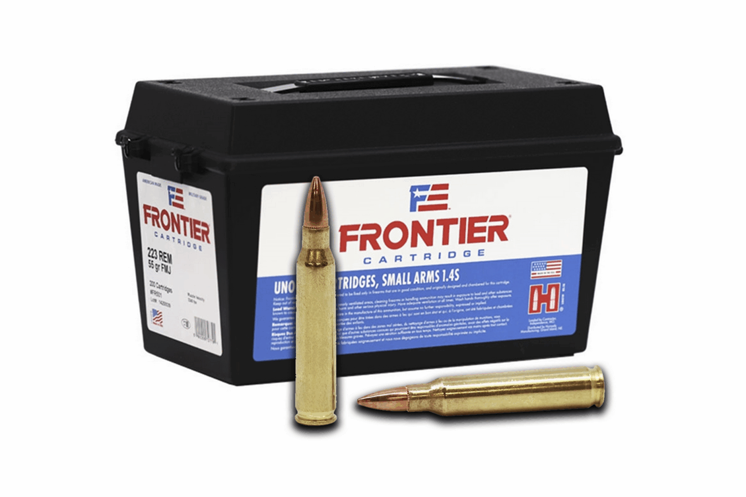 - Hornady Frontier 223 Remington Ammunition 55 Grain Full Metal Jacket ...