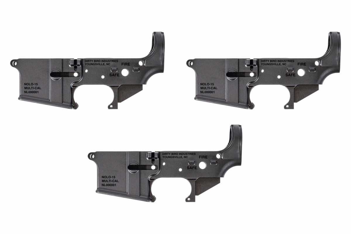 - Dirty Bird NOLO AR-15 Stripped Forged Lower Receiver - 3 Pack ...