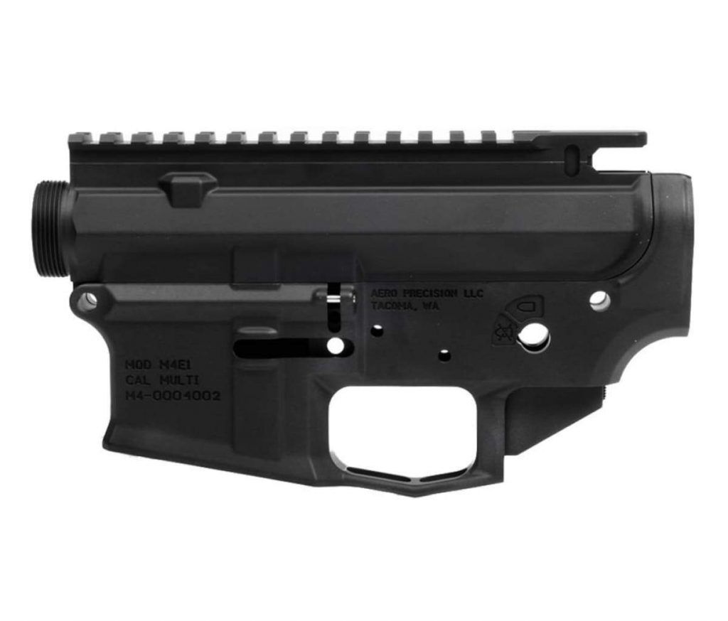 Aero Precision M4E1 Threaded Receiver Set - Anodized Black