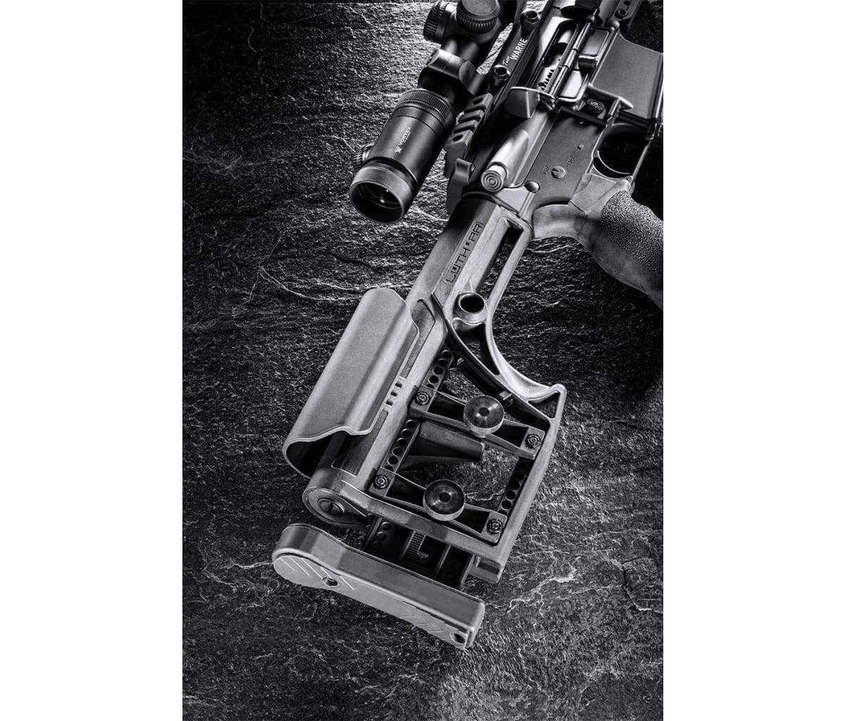 Luth-AR MBA-1 Fixed Stock for AR-15 & AR-10 Rifle Length A2/A1 Buffer ...