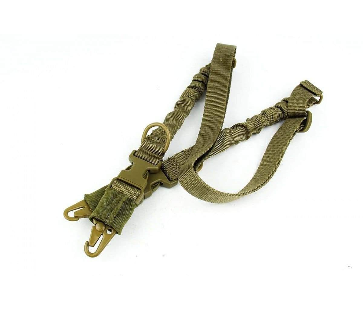 NBS 2 to 1 Point Double Bungee Rifle Sling - FDE - AR15Discounts