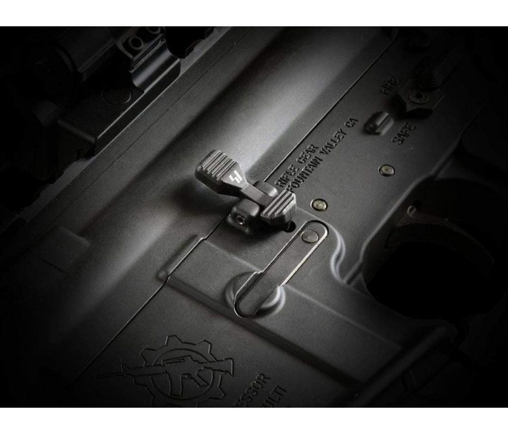 SI-AR-EBC - Strike Industries Enhanced Bolt Catch - Black - AR15Discounts