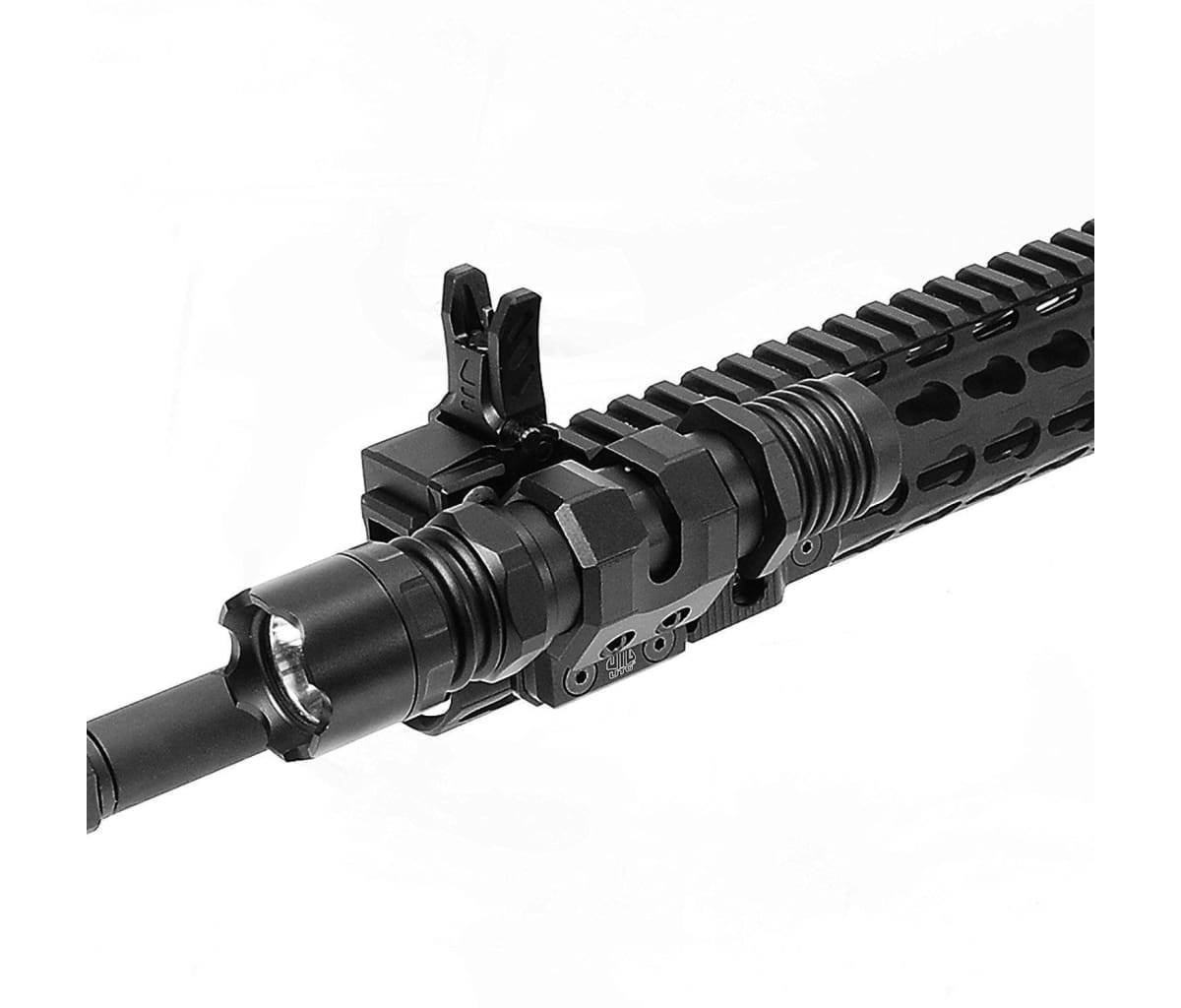 UTG Keymod Offset Flashlight Ring Mount, Matte Black - AR15Discounts